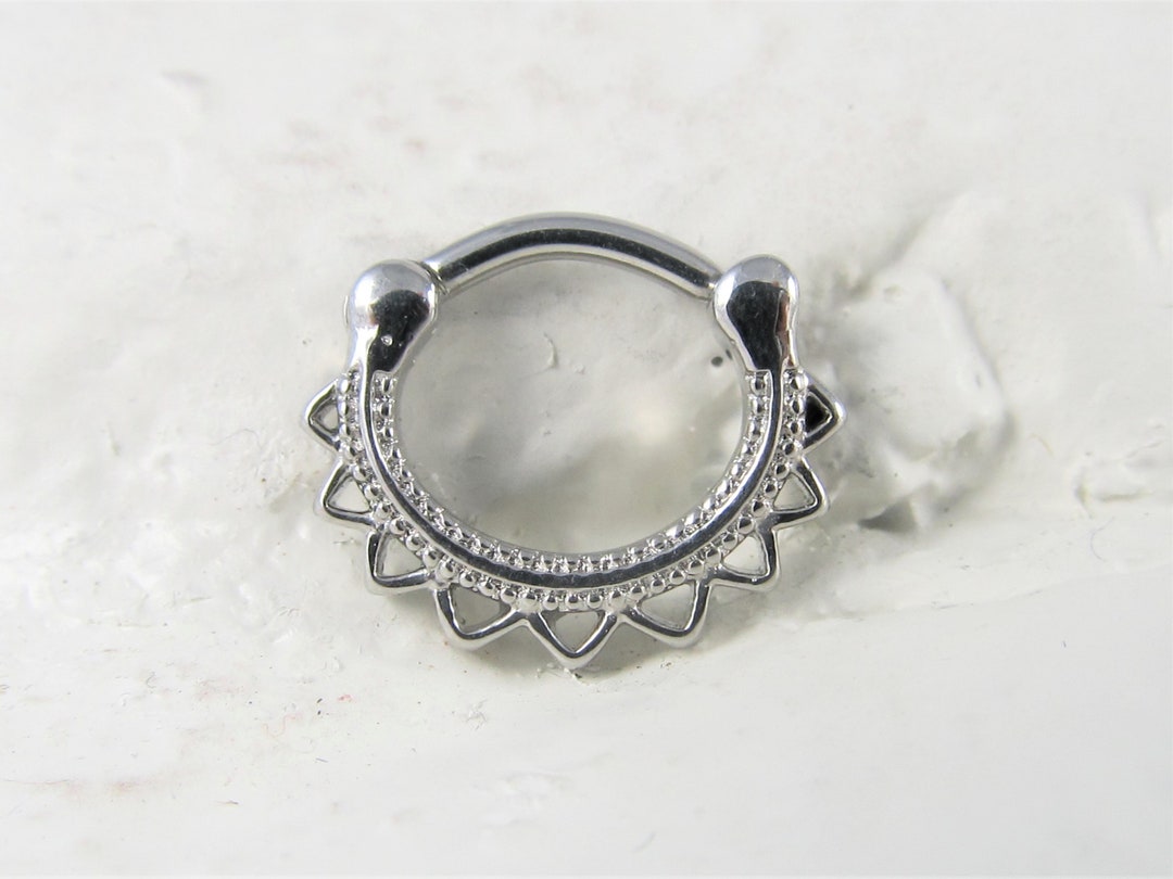 Daith Clicker,septum Clicker Surgical Steel 16g..8mm - Etsy