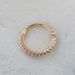 14k Solid Gold Conch Piercing Eternity Clicker Ring..16g..10mm - Etsy