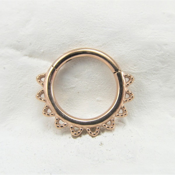 Rose Gold Septum Jewelry - Etsy