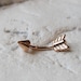 Rose Gold Plated Rook Piercing Arrow Curved Barbell..16g..8mm - Etsy