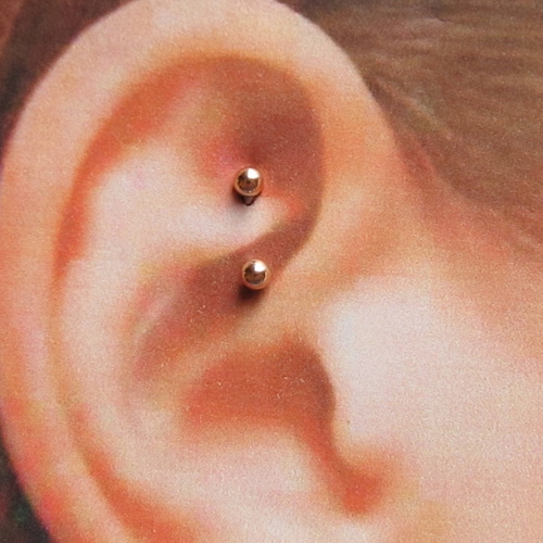 Rook Piercing Round Cz Surgical Steel Curved - Etsy