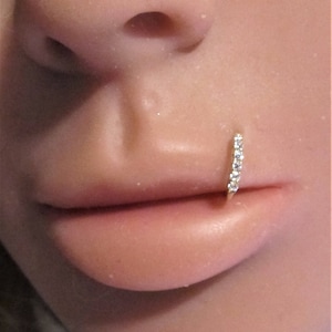 14k Solid Yellow Gold Ultimate Rook Piercing Hoop Ring..18g..7mm..1.2mm ...