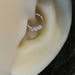 Surgical Steel Daith Piercing Ring With Cz's,cartilage,helix,septum.18g ...