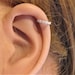 14k Solid Yellow Gold Ultimate Rook Piercing Hoop Ring..18g..7mm..1.2mm ...