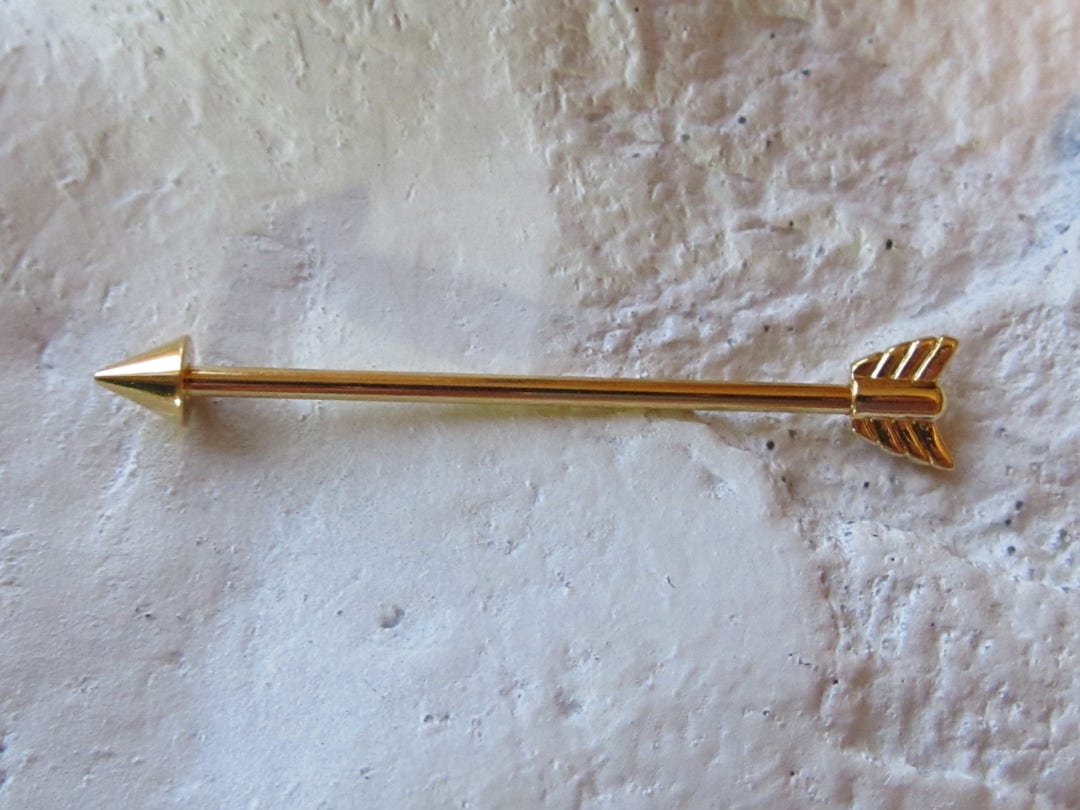 Golden Arrow Surgical Industrial Barbell..14g..35mm - Etsy