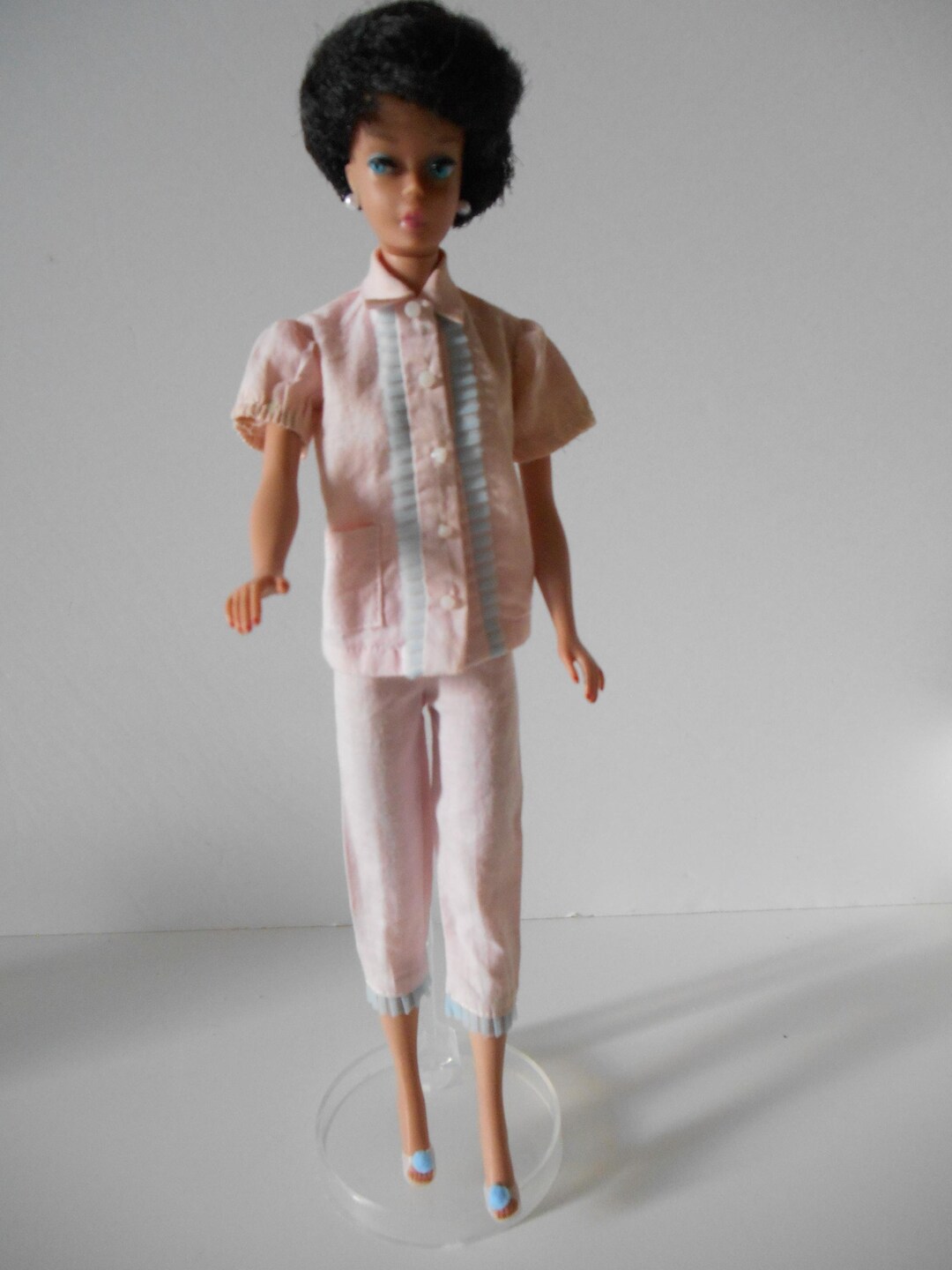 Damaged Barbie Pajama Party Pak in Pink (1962-1963) With Pom Pom Heels ...