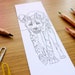 Hunting Dog Bookmark Print, Colour-in Bookmark, Kids Colouring Bookmark ...
