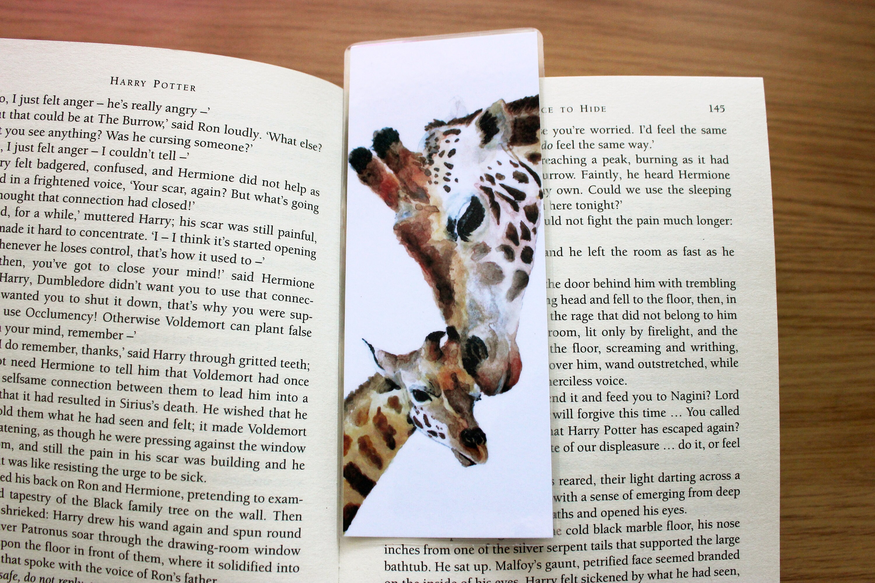 Giraffes Bookmark Animal Art Bookmark Book Lover Gift - Etsy