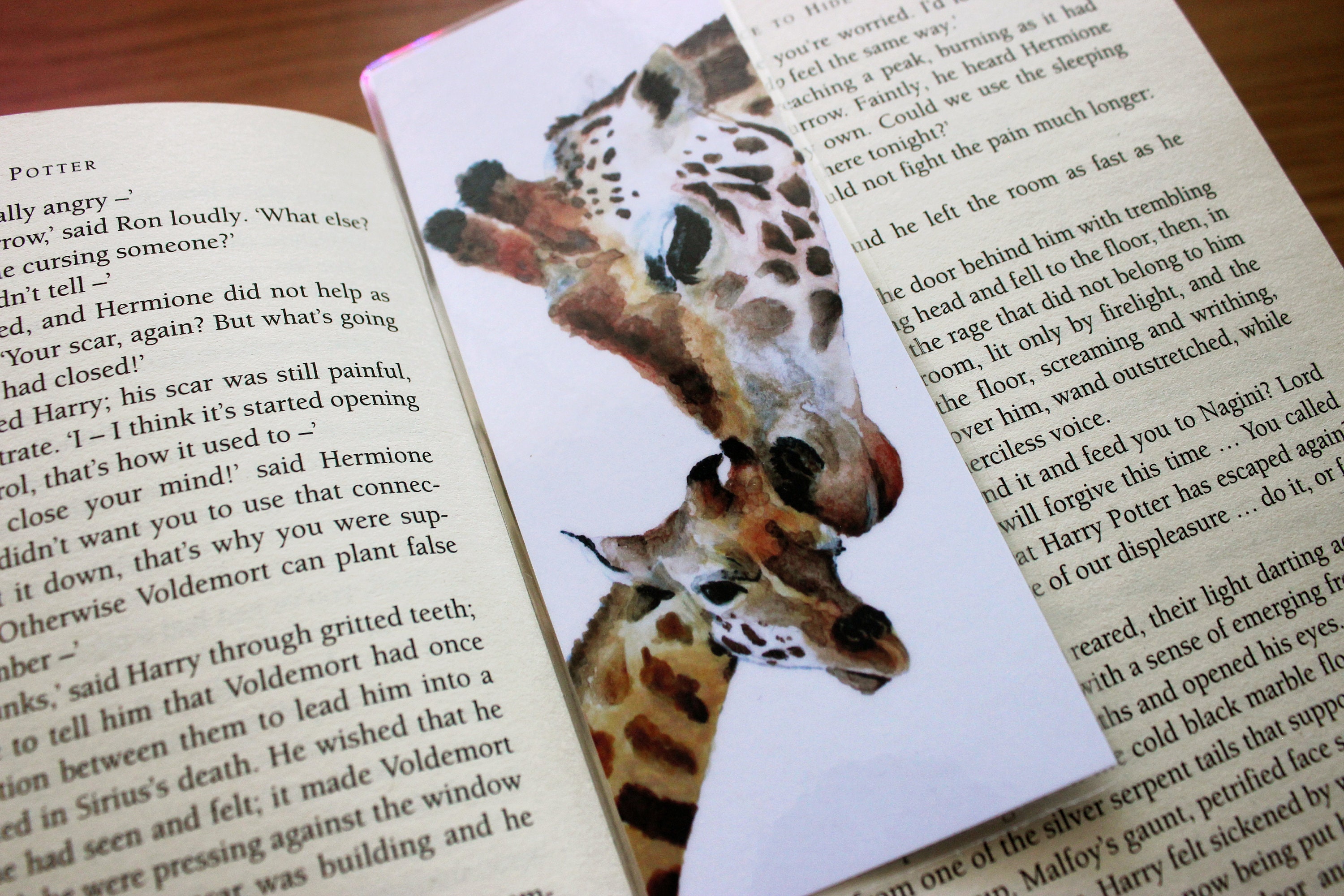 Giraffes Bookmark Animal Art Bookmark Book Lover Gift - Etsy