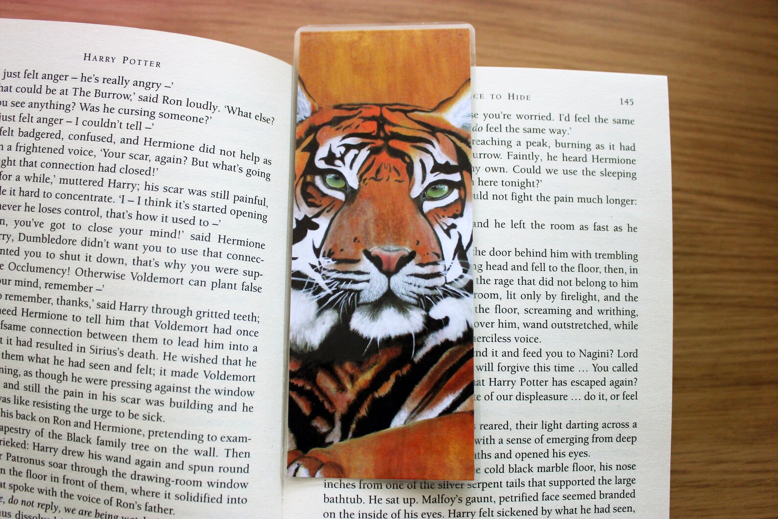 Tiger Bookmark, Animal Art Bookmark, Book Lover Gift, Wildlife Bookmark ...