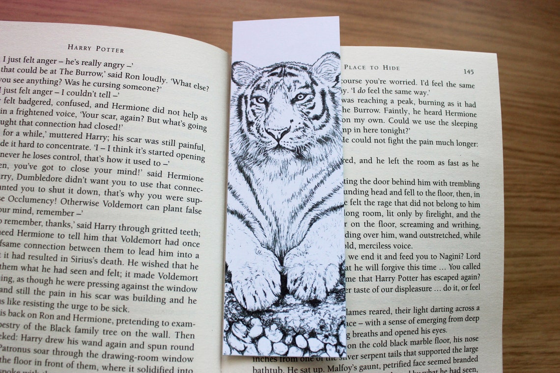 Tiger Bookmark Print, Colour-in Bookmark, Kids Colouring Bookmark ...