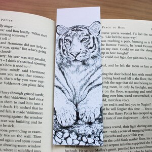 Tiger Bookmark Print, Colour-in Bookmark, Kids Colouring Bookmark ...
