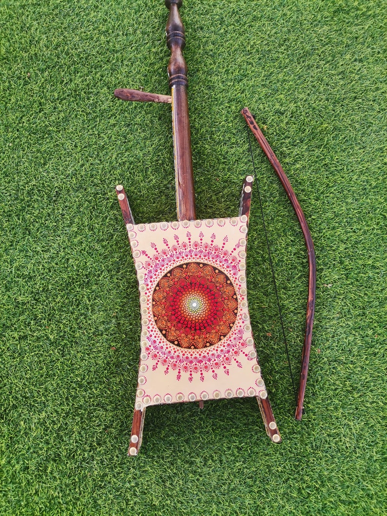 Hand Painted Rababa mandala String Instrument Mideastern - Etsy UK