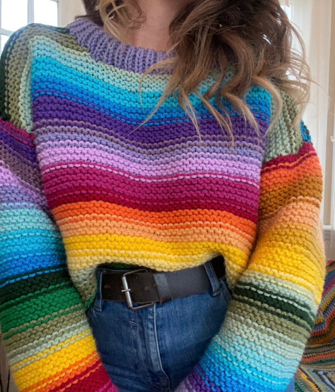 The 'joy' Sweater Adult Chunky Easy Beginner - Etsy UK