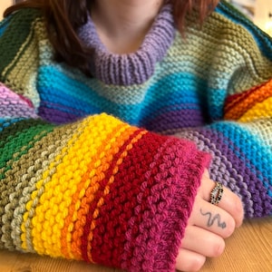The 'joy' Sweater Adult Chunky Easy Beginner - Etsy UK