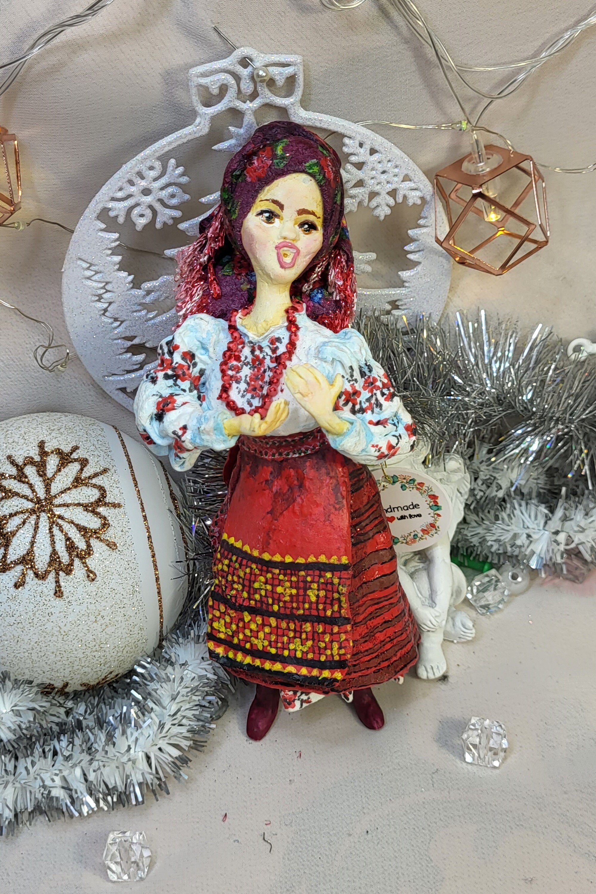 Ukrainian Doll, Ukrainian Style, Cotton Ornament, Handmade Jewelry ...