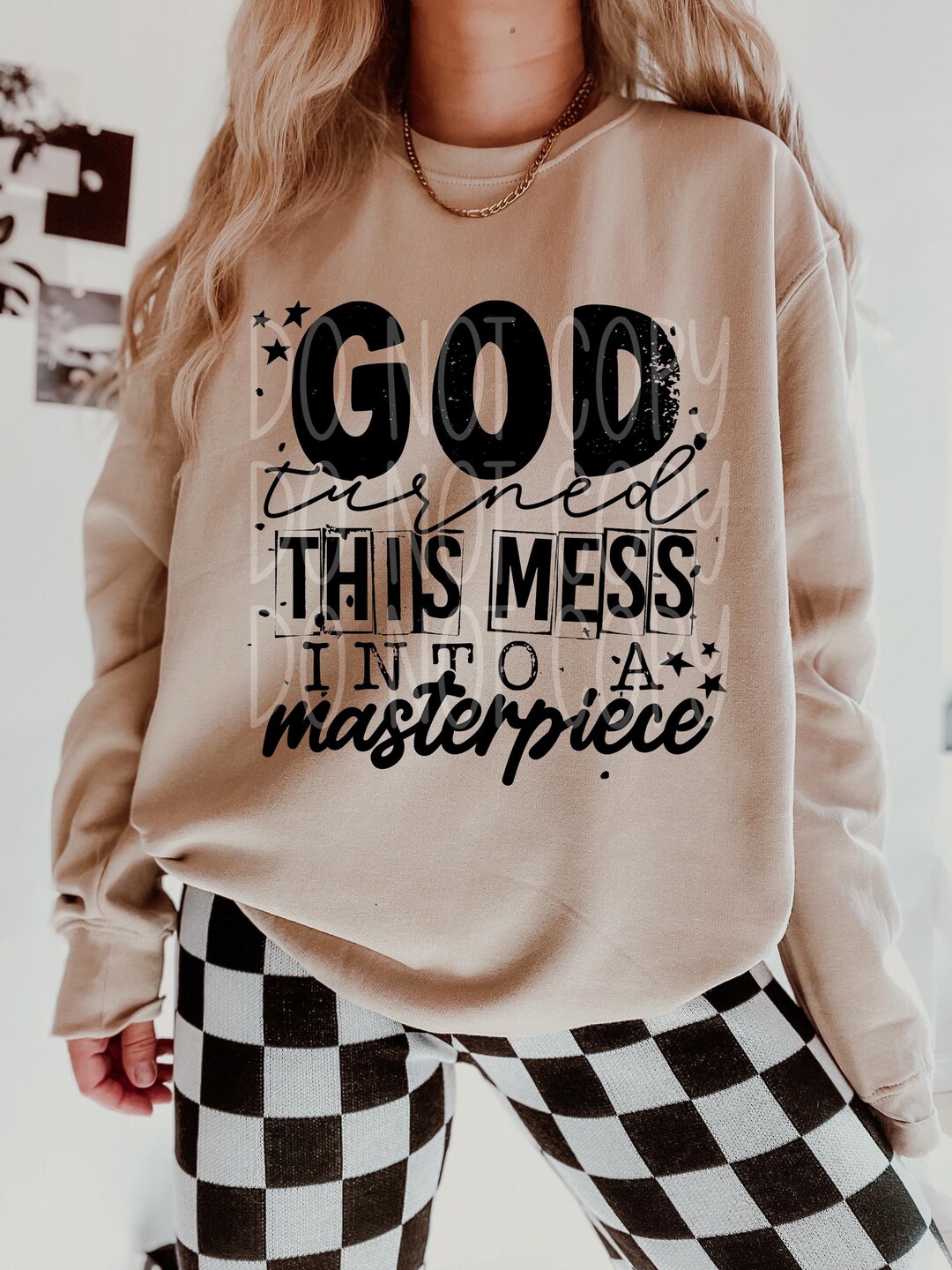 God Turned This Mess Into a Masterpiece DTF Print - Etsy