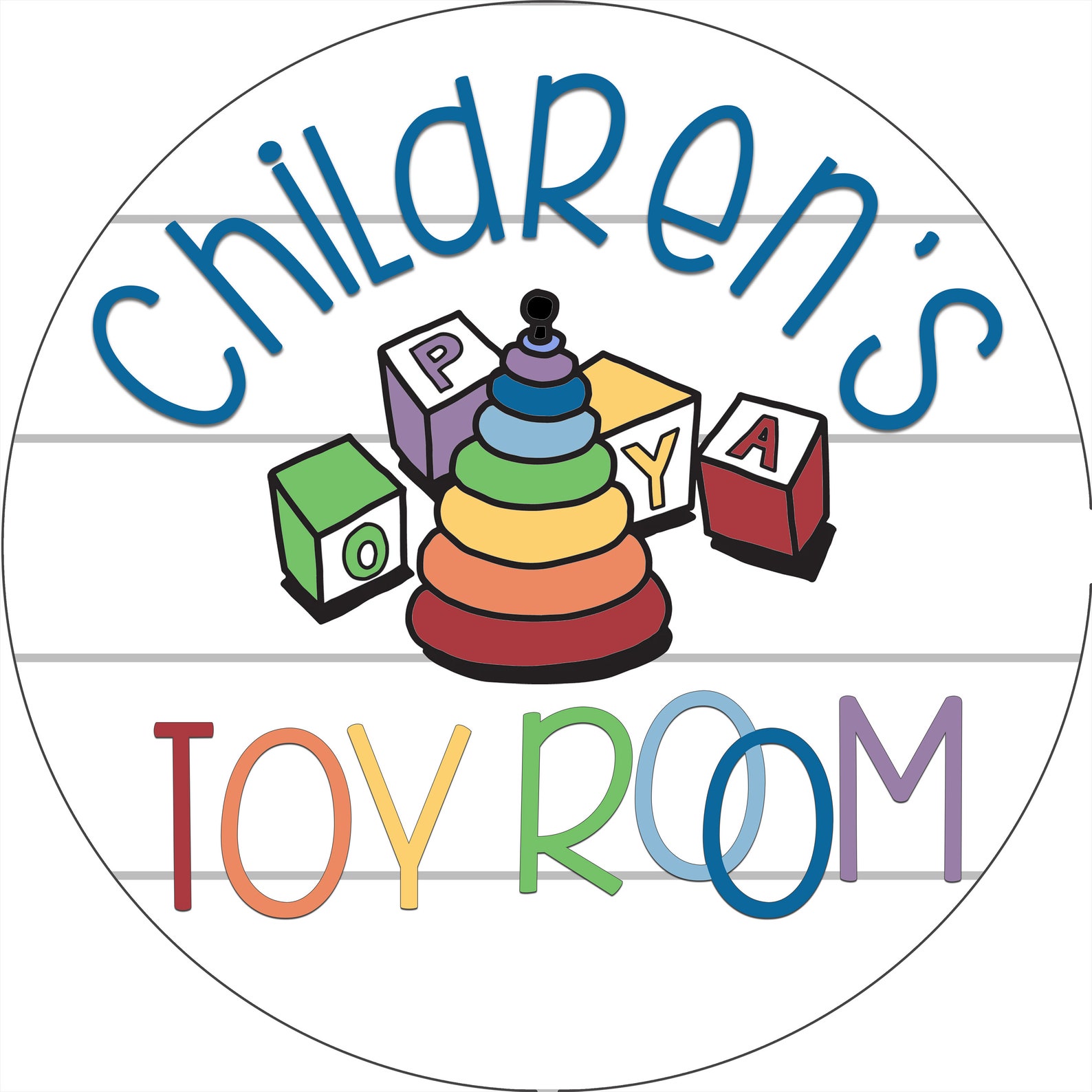 Round Toy Room Sign Siblings Playroom Sign Wood Sign | Etsy