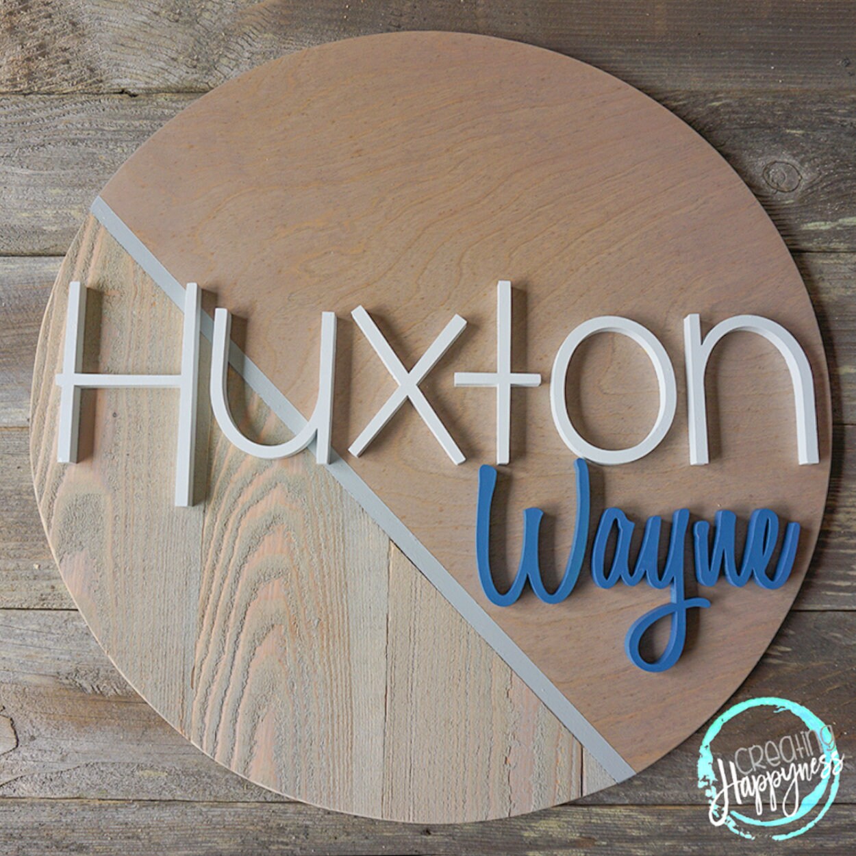 Decorative Round Design 2 Custom Sign Wood Cutout | Etsy