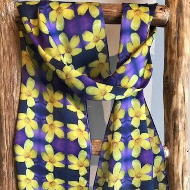 Bright Yellow Scarf - Etsy