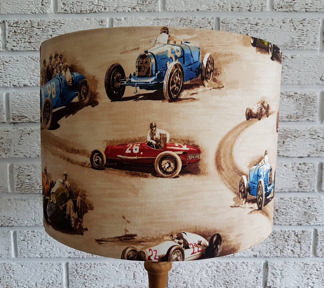 Racing Car Lampshade, Grand Prix, Formula 1, Motor Racing Décor, Father ...