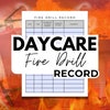 Fire Drill and Fire Detection Log Daycare Fire Drill Log Childcare Fire ...
