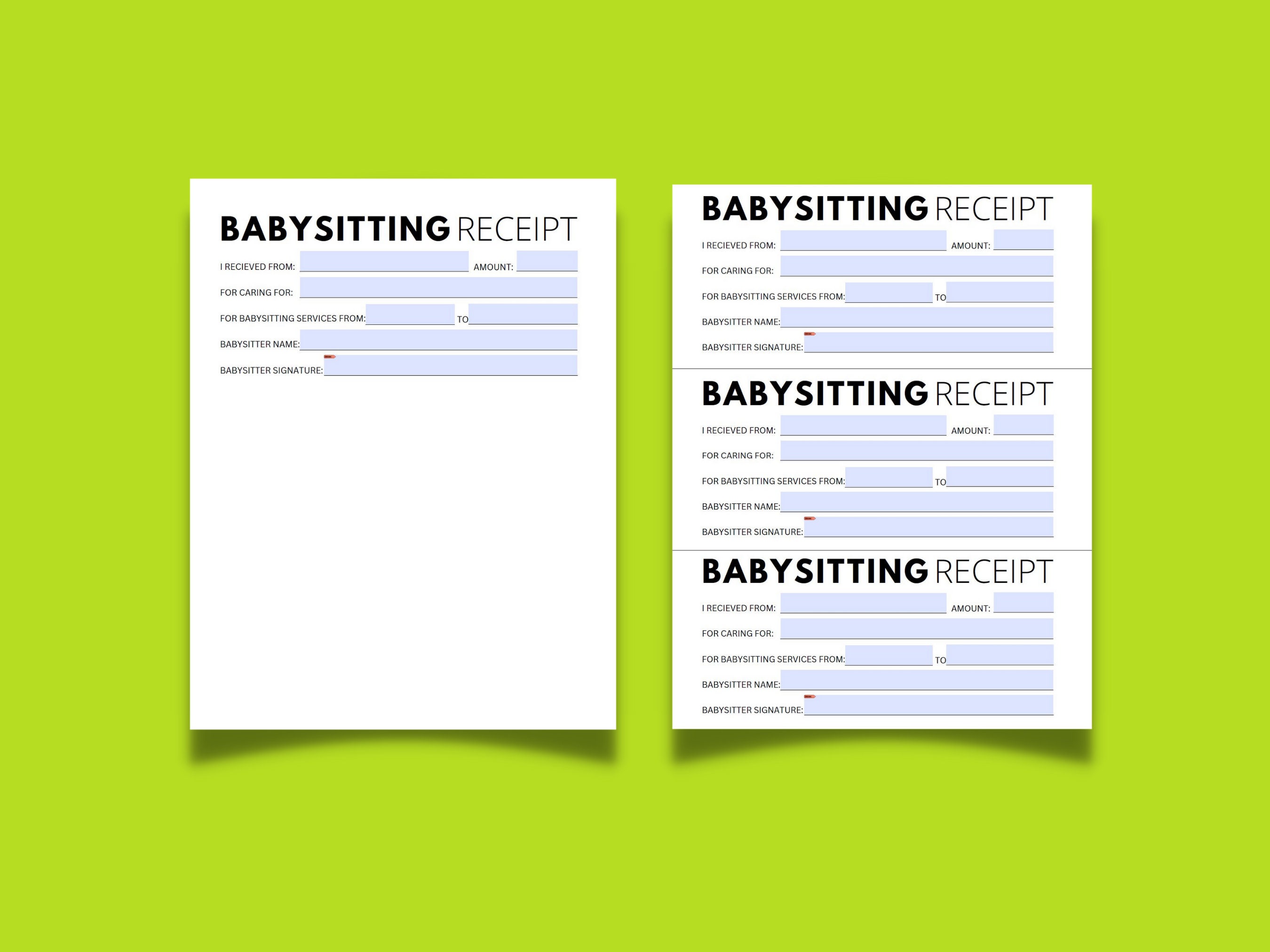 Complete Babysitting Forms Bundle Streamlined Childcare Documentation ...
