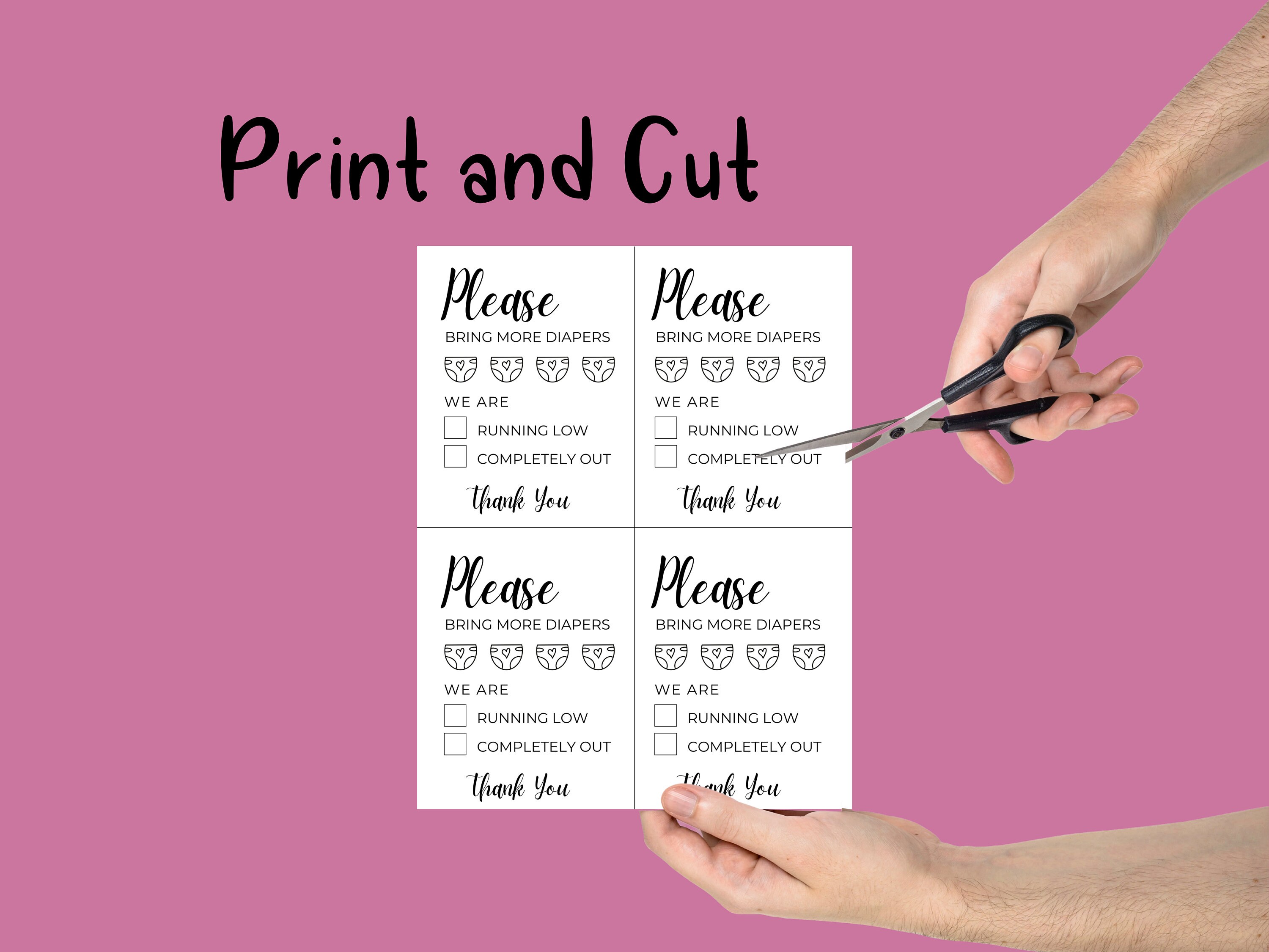 Please Bring More Supplies Notice for Daycares | Parents Notes ...