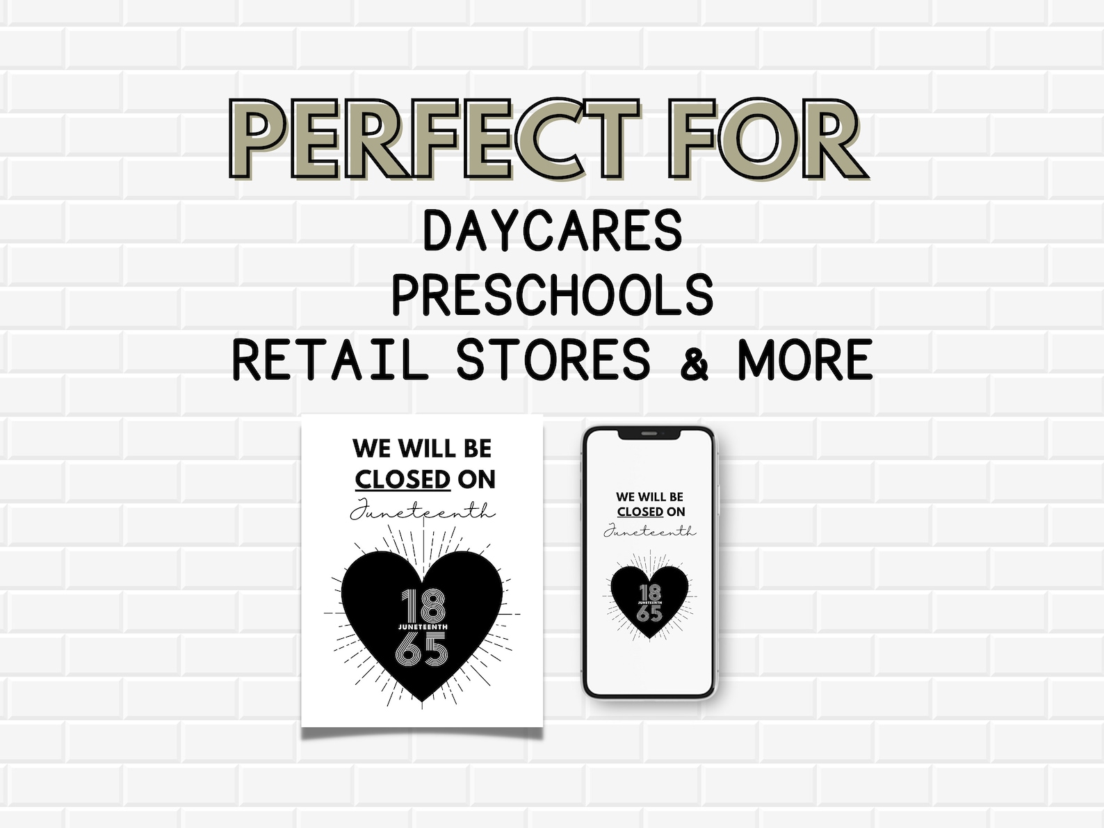 Juneteenth Holiday Closure Sign - Etsy