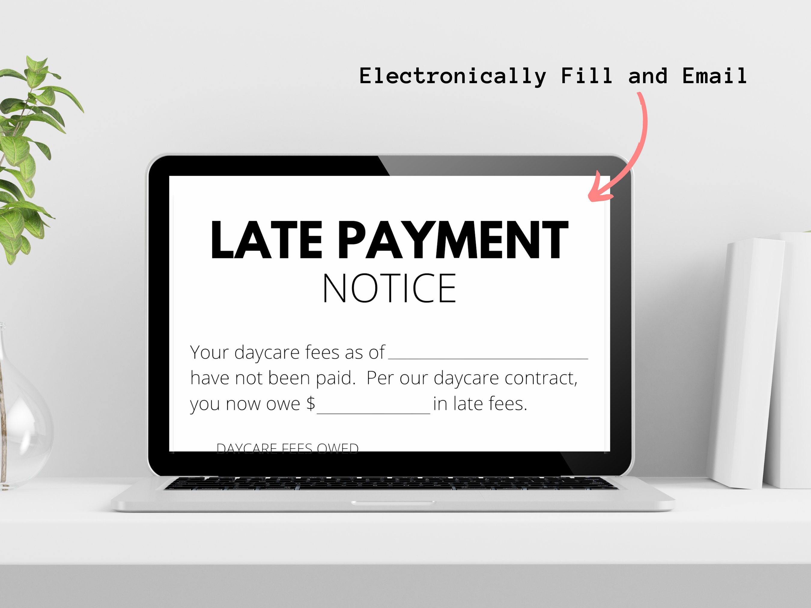 Daycare Late Payment Notice - Etsy