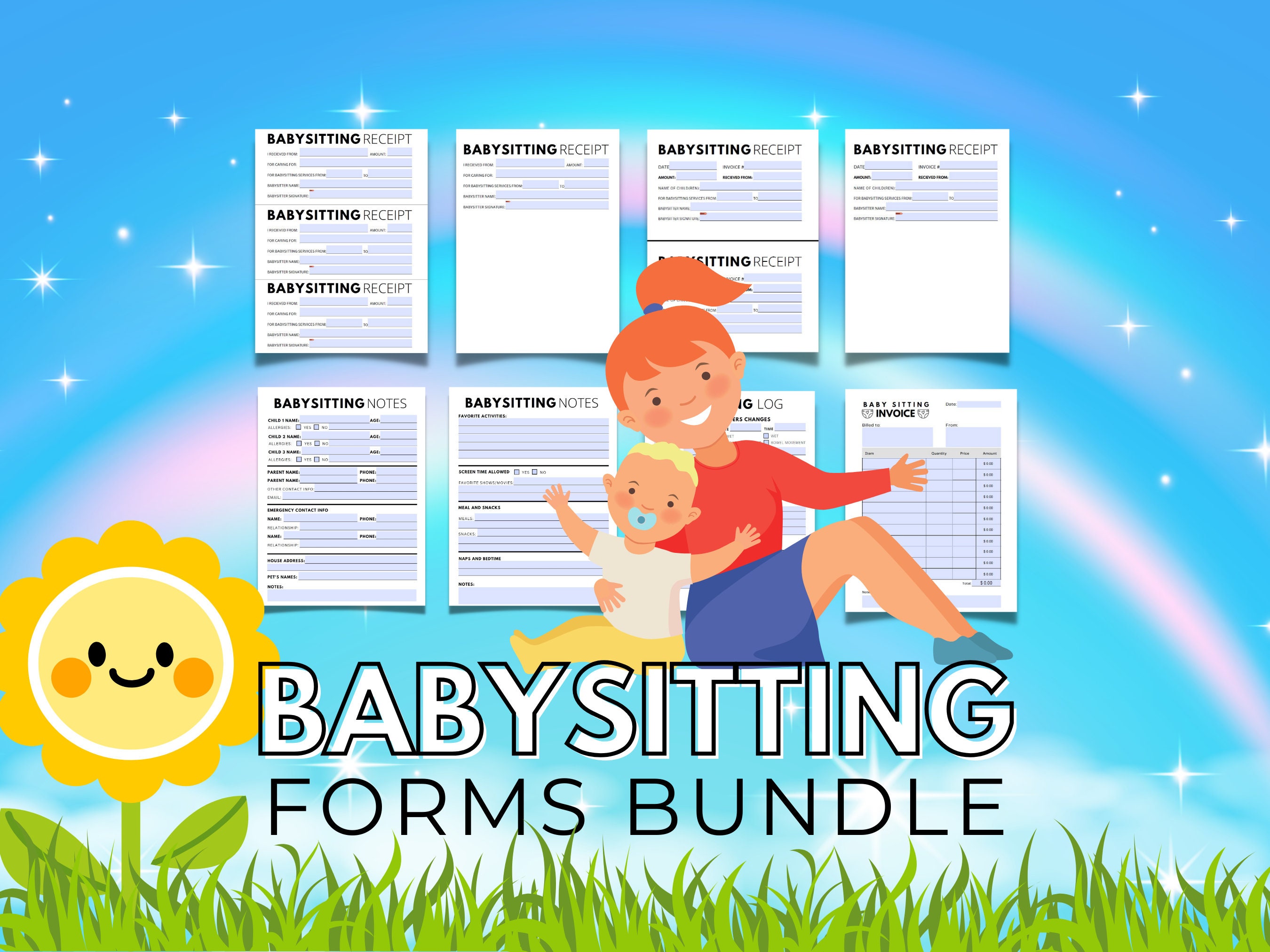 Complete Babysitting Forms Bundle Streamlined Childcare Documentation ...