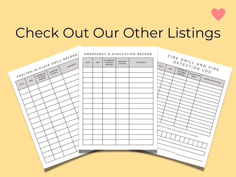 Home Daycare Business Hours Sign | Home Daycare Hours of Operations ...