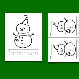Snowman Coloring Pages for Kids | Simple Coloring Pages for ...