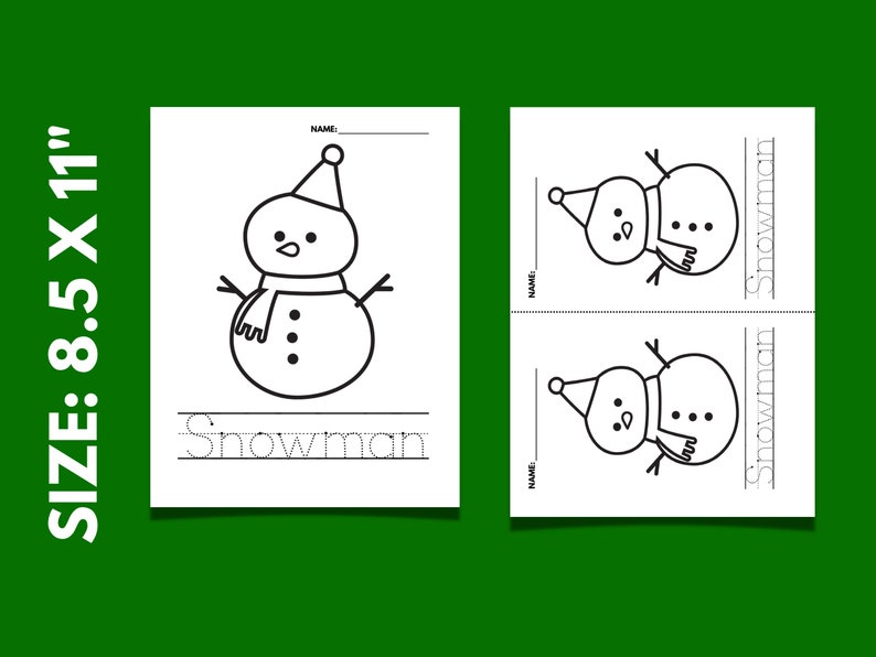 Snowman Coloring Pages for Kids | Simple Coloring Pages for ...
