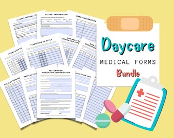 DAYCARE Medication Authorization Log/ Printable/editable - Etsy