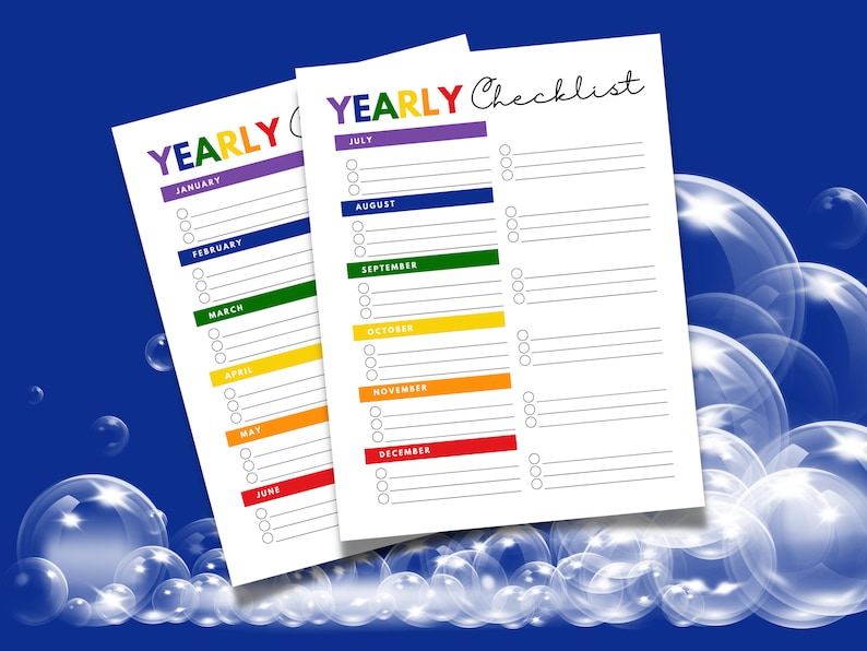 Daycare Yearly Cleaning Checklist | Daycare Cleaning Schedule | Yearly ...