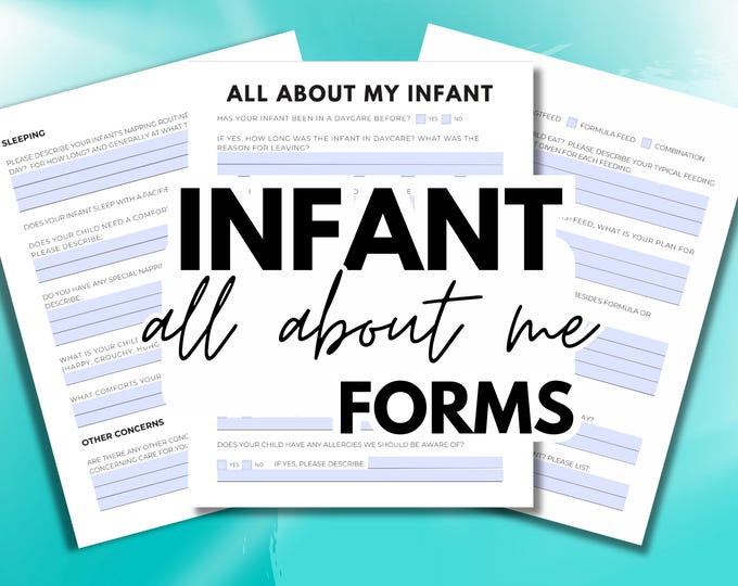 Daycare All About Me Form | Daycare Questionnaire | Get to Know Me ...
