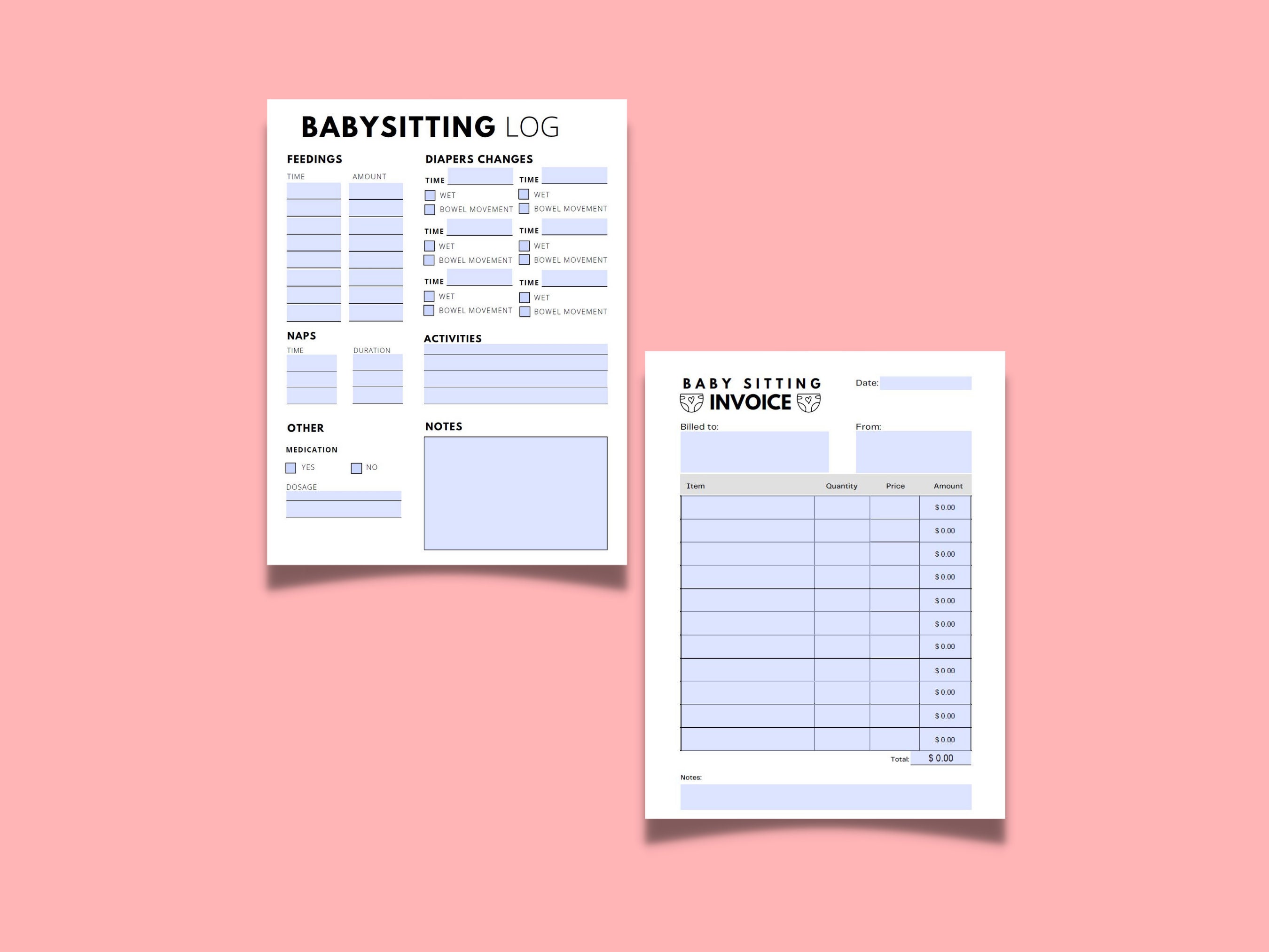 Complete Babysitting Forms Bundle Streamlined Childcare Documentation ...