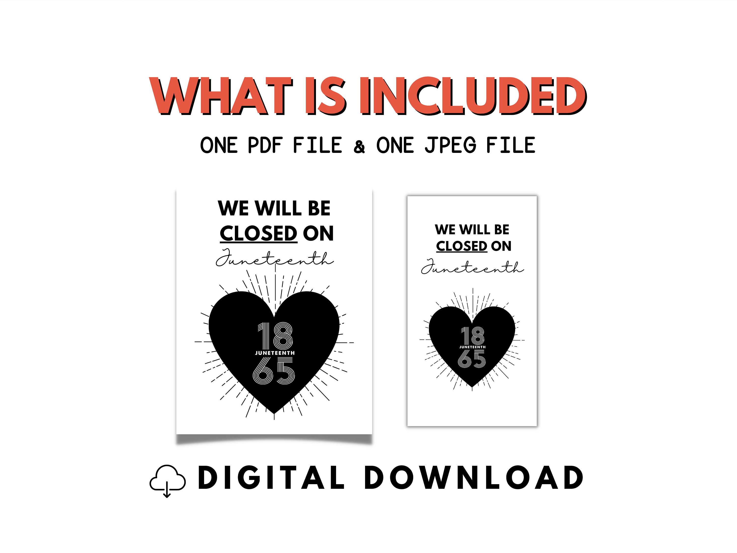 Juneteenth Holiday Closure Sign - Etsy