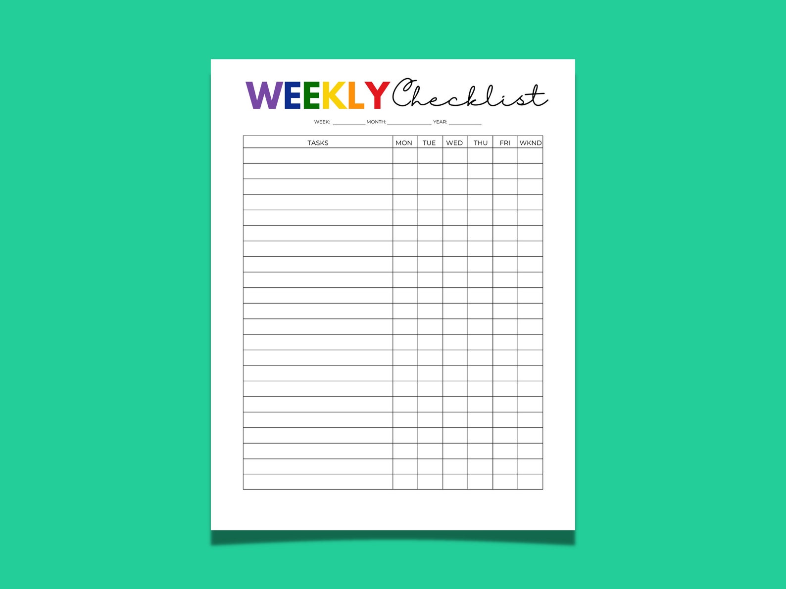 Daycare Weekly Cleaning Checklist | Daycare Cleaning Schedule ...