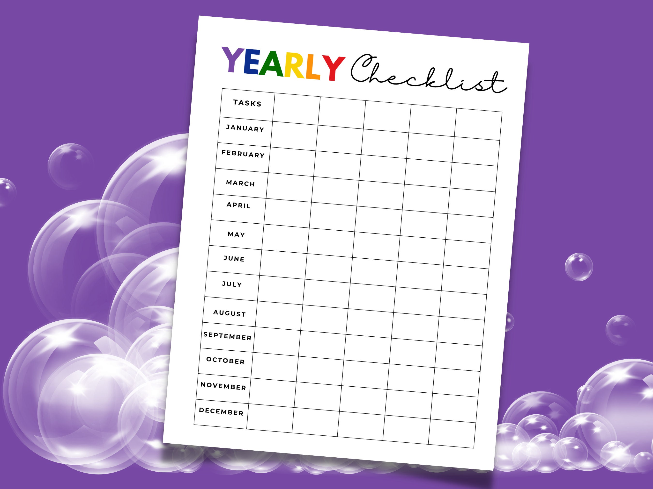 Daycare Yearly Cleaning Checklist | Daycare Cleaning Schedule | Yearly ...