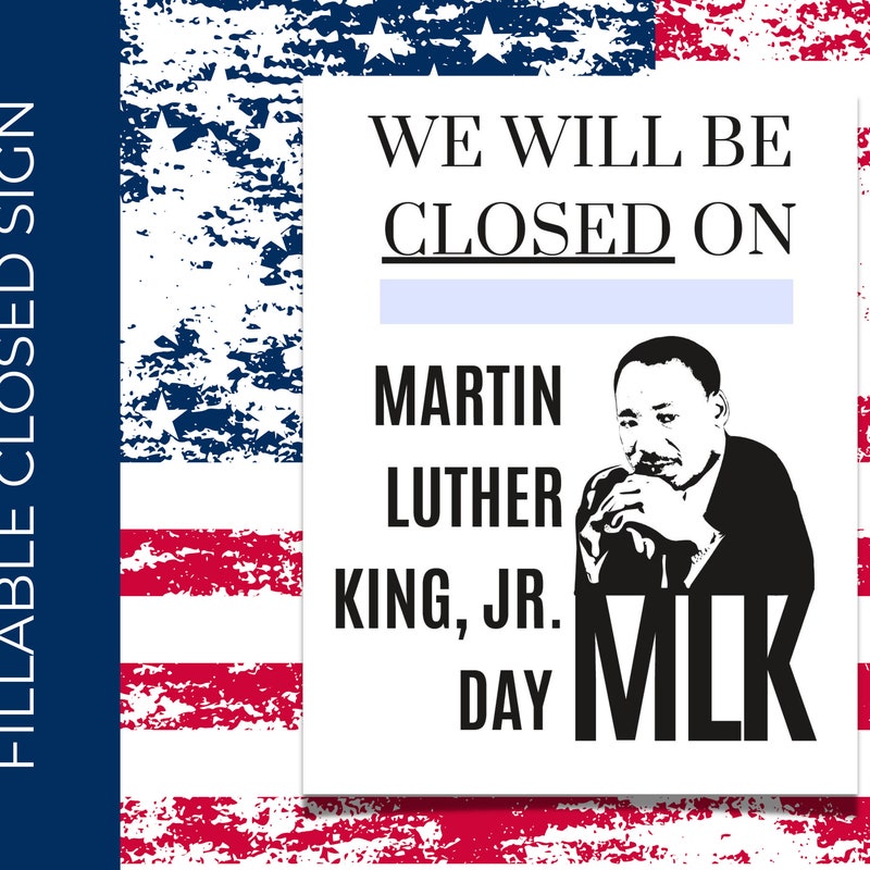 Mlk Sign - Etsy