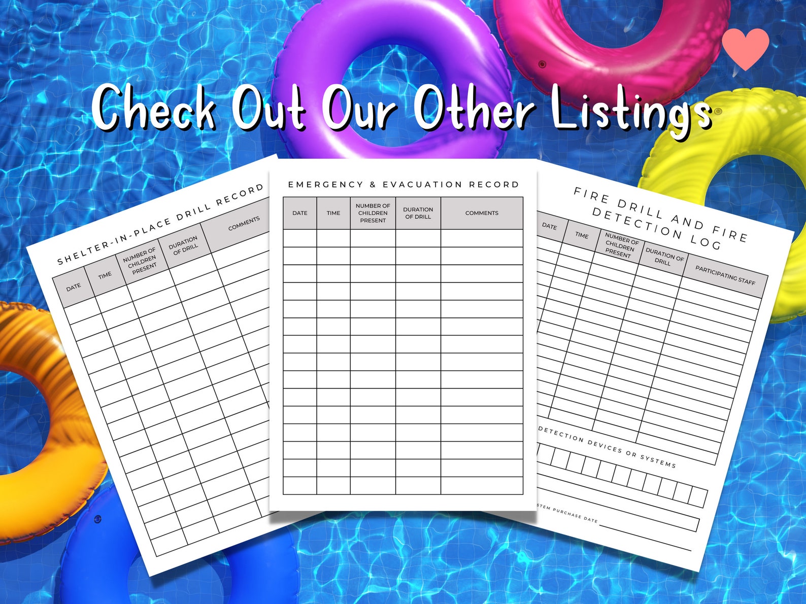 Summer Clothing Reminder for Daycares Change of Clothes Slip Reminder ...