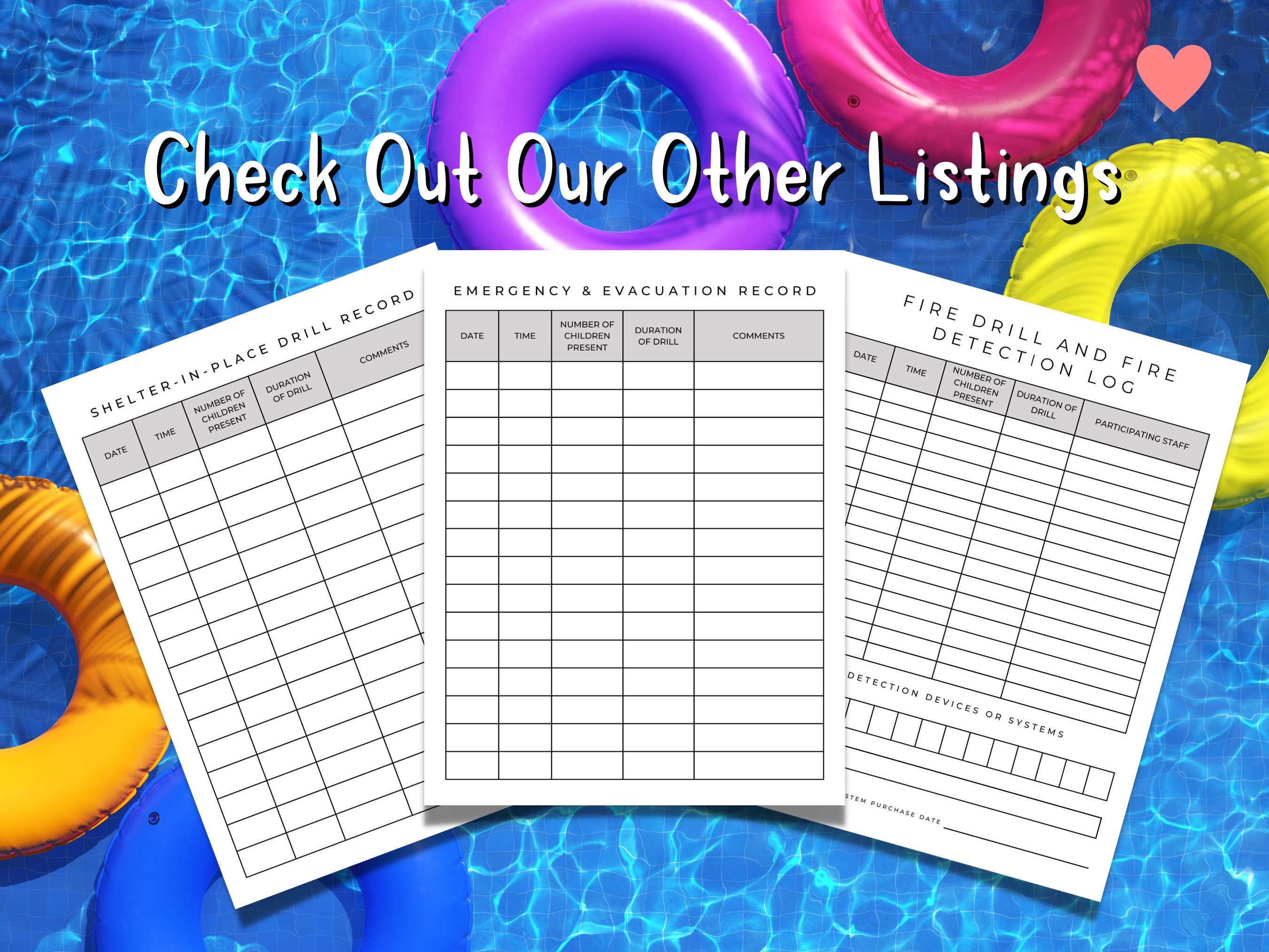 Summer Clothing Reminder for Daycares Change of Clothes Slip Reminder ...