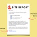Bite Report Bundle Bite Notice Bite Log Bite Letter to Parents Biting ...