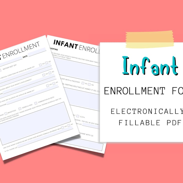 Home Daycare Forms - Etsy