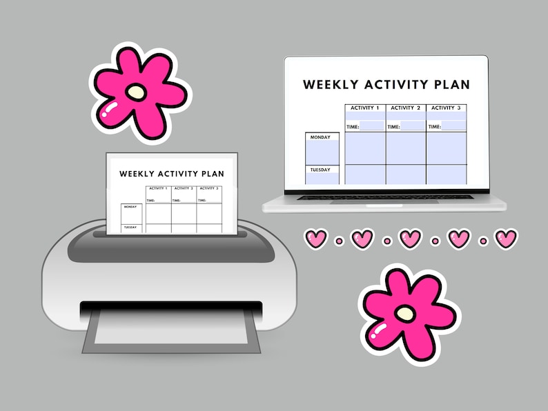 Daycare Weekly Activity Planner | Toddler Activities Lesson Planner ...