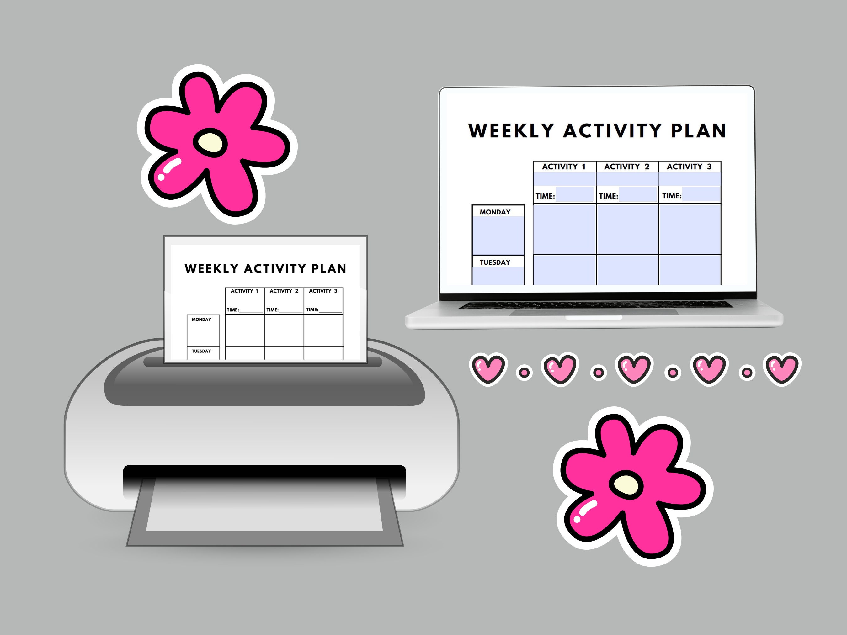 Daycare Weekly Activity Planner | Toddler Activities Lesson Planner ...