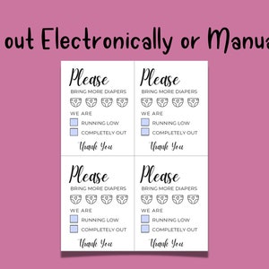 Please Bring More Supplies Notice for Daycares | Parents Notes ...