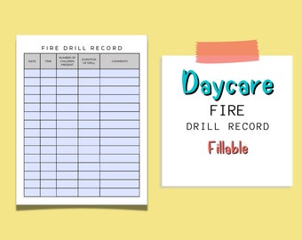 Log for Daycare Forms - Etsy